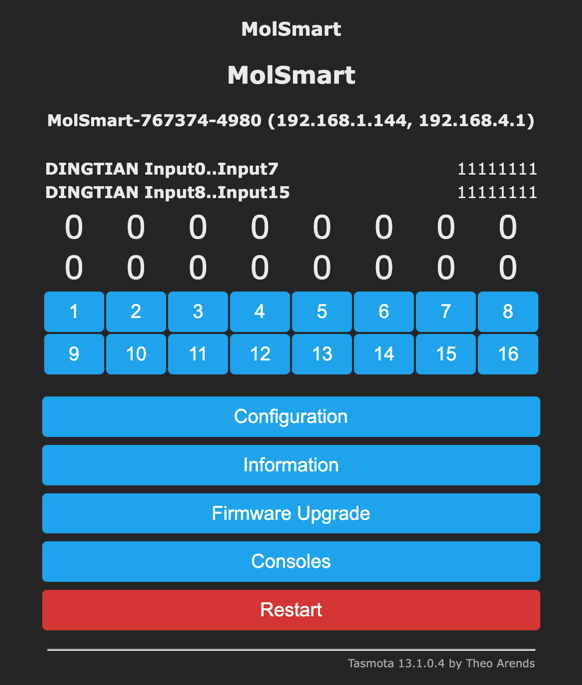 ESP32 and 74HC165 and TASMOTA Berry setup or driver · arendst Tasmota · Discussion #16797 · GitHub
