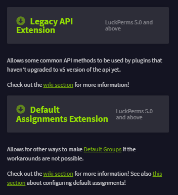 Suggestion: Add extension sub-page · Issue #146 · LuckPerms/LuckPermsWeb · GitHub