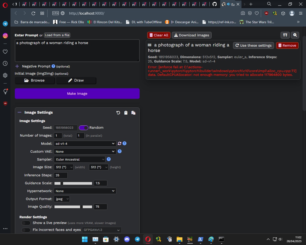 'Error: CUDA out of memory' after recent update · Issue #851 · easydiffusion/easydiffusion · GitHub