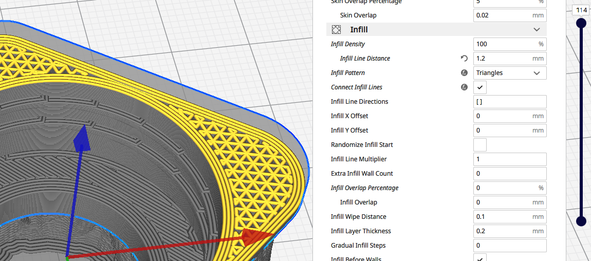 Infil line distance seems to be calculating wrongly in 4.8.0 · Issue ...