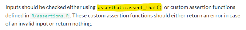 Documentation: Remove mentions of {assertthat} in pkgdown website · Issue #147 · pharmaverse ...