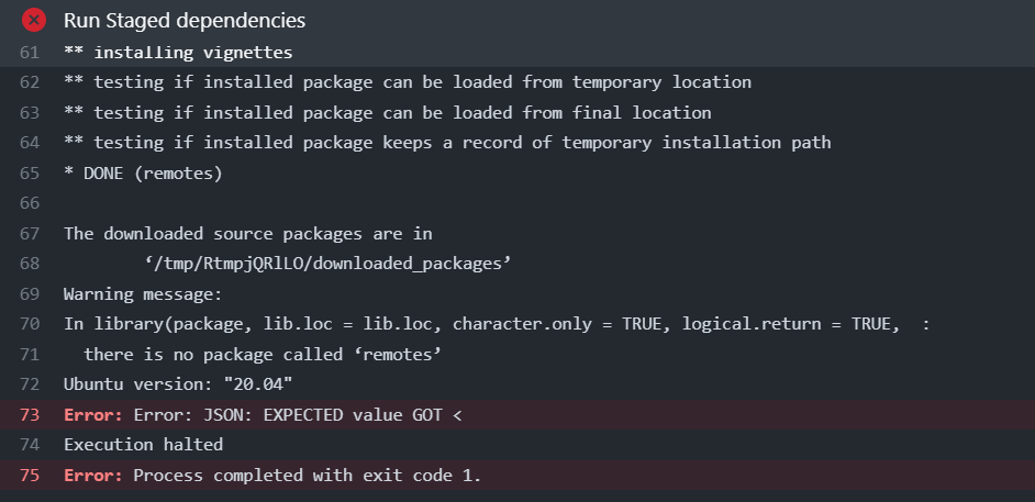 Bug: Package download/installation currently giving errors in admiral ...
