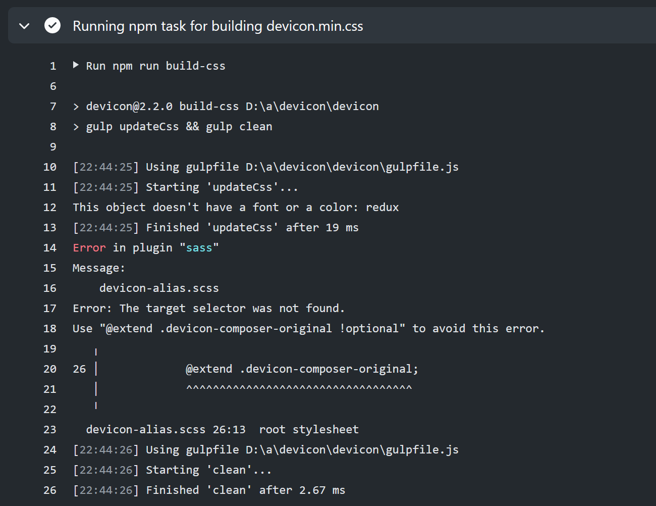 github action 'Build icons' not working as intended · Issue #377 · devicons/devicon · GitHub
