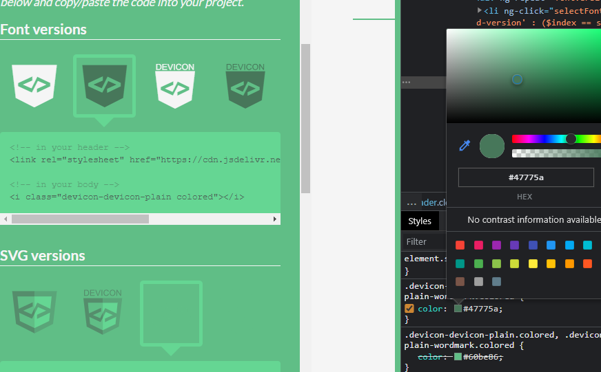 Enhance contrast for icon preview on devicon.dev (devicon-plain invisible) · Issue #685 ...