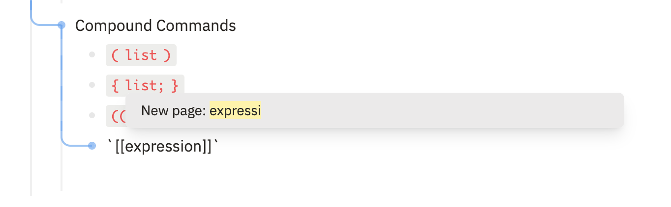 Typing Square Brackets Inside Inline Code Blocks Will Initiate