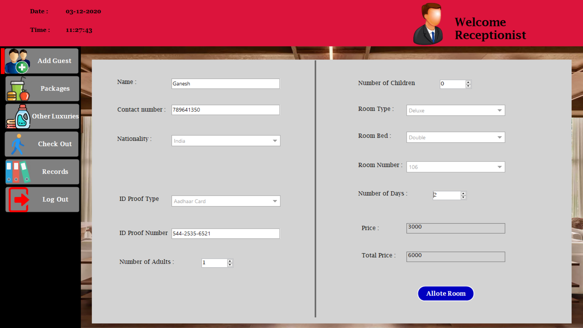 GitHub - VaibhavJadhav-27/Hotel_management_system_DA: This is a desktop ...