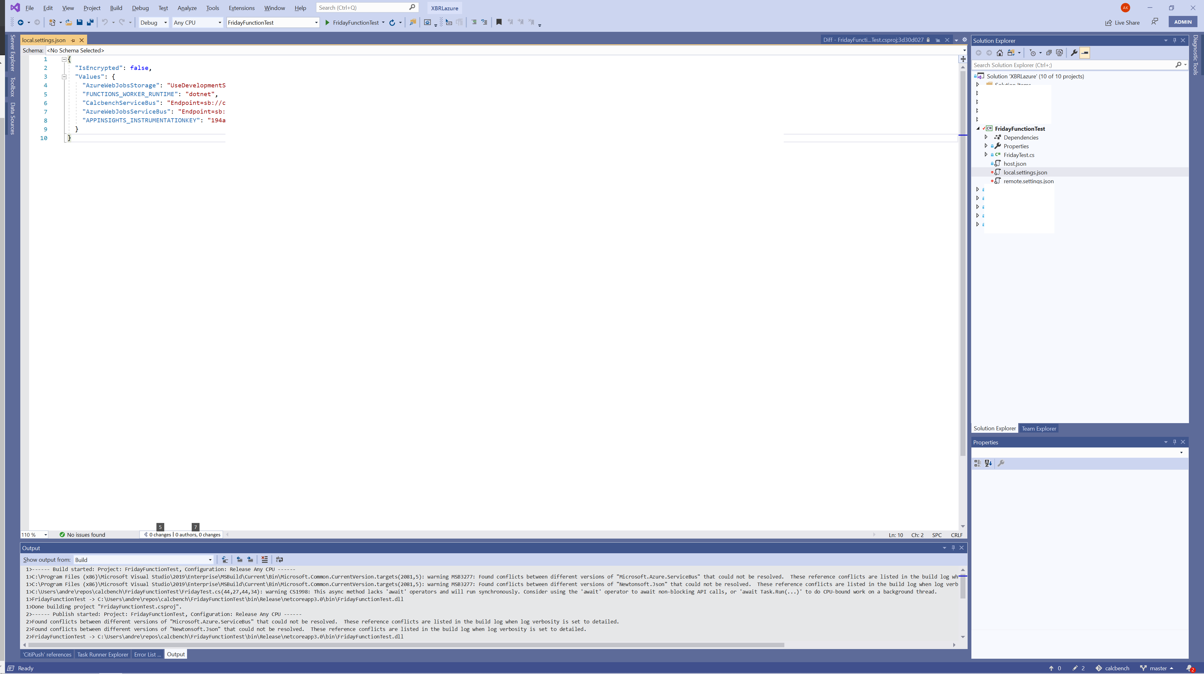 Settings Not Getting Deployed From Vs To Azure · Issue 5930 · Azure 0953