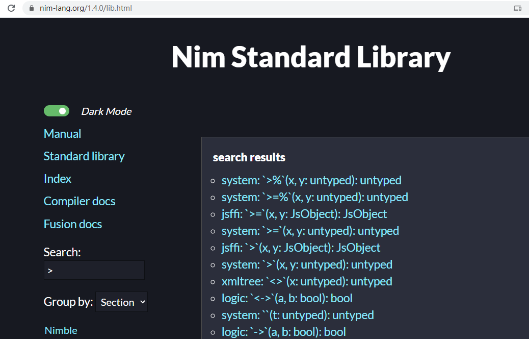 shows as `&` in docs · Issue #16364 · nim-lang/Nim · GitHub
