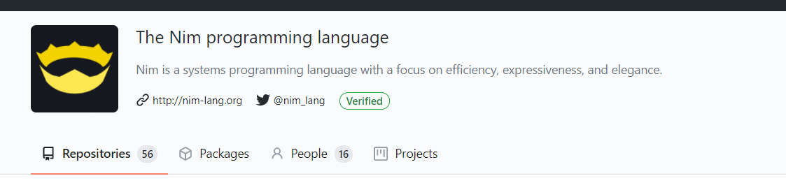 Improve Nim's branding on Github · Issue #210 · nim-lang/website · GitHub