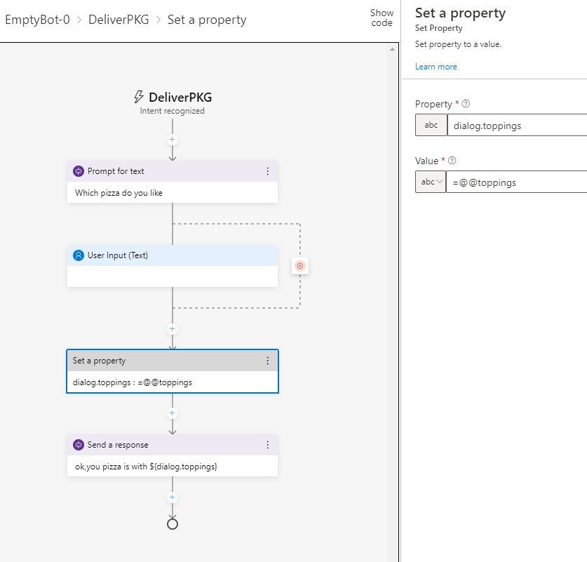 Composer: Storing array of entities values in to property · Issue #4875 · microsoft/BotFramework ...