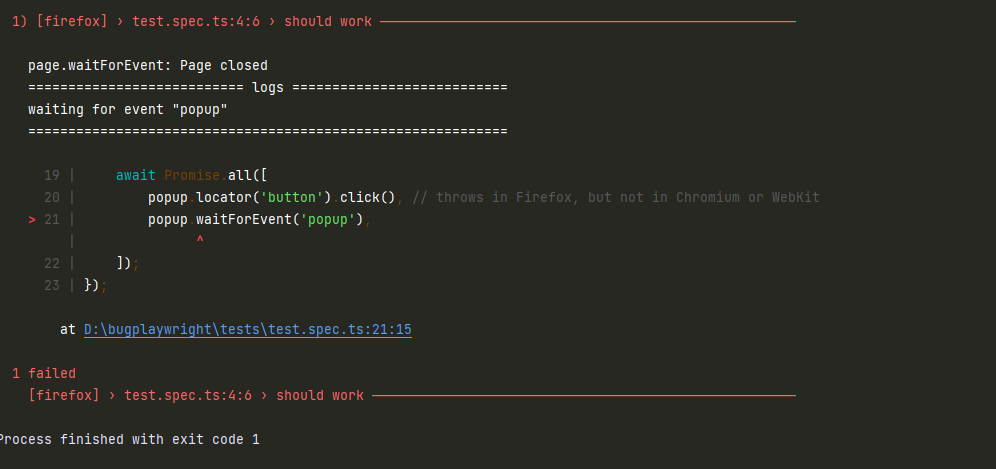 [BUG] Button click with window open&close not working for Firefox ...