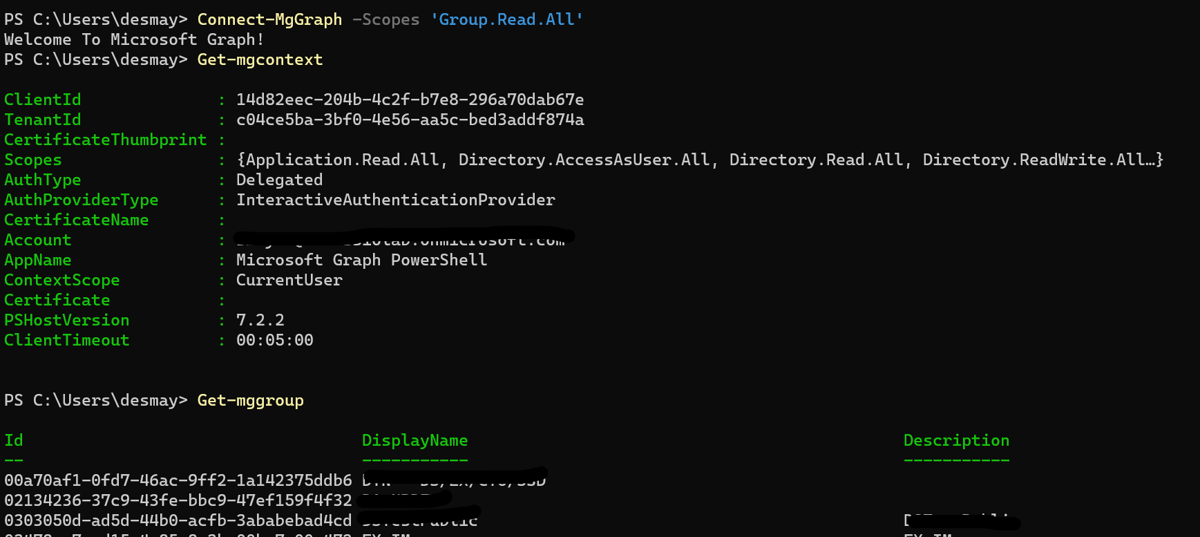 Issue with Get-MgGroup on PowerShell 5.1 · Issue #1196 · microsoftgraph/msgraph-sdk-powershell ...
