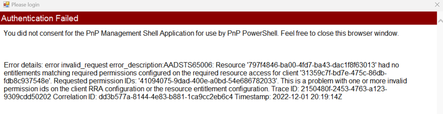 [BUG] Register-PnpManagementShellAccess freezes for Sovereign cloud · Issue #1180 · pnp ...