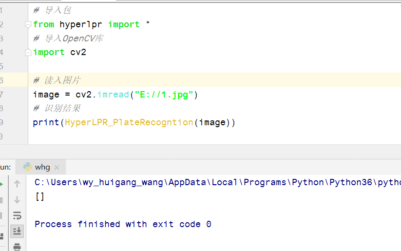pip安装用示例代码直接使用，从项目里拿出来的图片能识别，我自己传的不能识别 · Issue #135 · szad670401/HyperLPR · GitHub