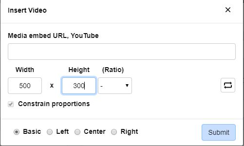 Set default video height · Issue #305 · JiHong88/suneditor · GitHub