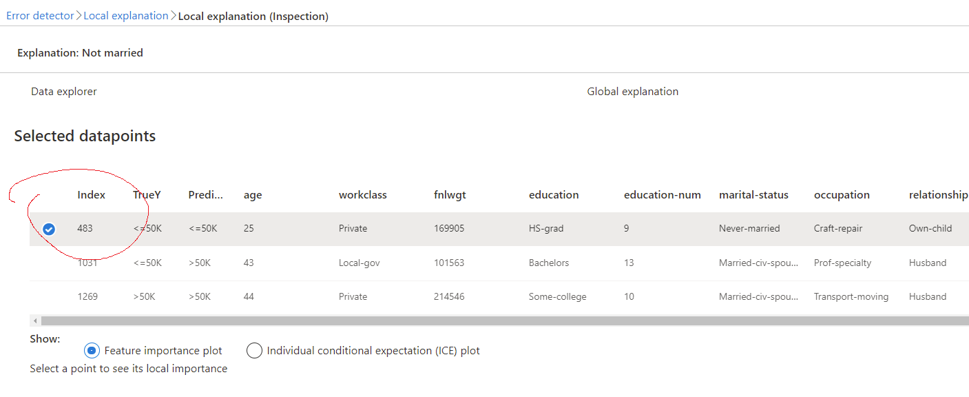 [Error Analysis]: Mismatch between what is selected and what is shown ...