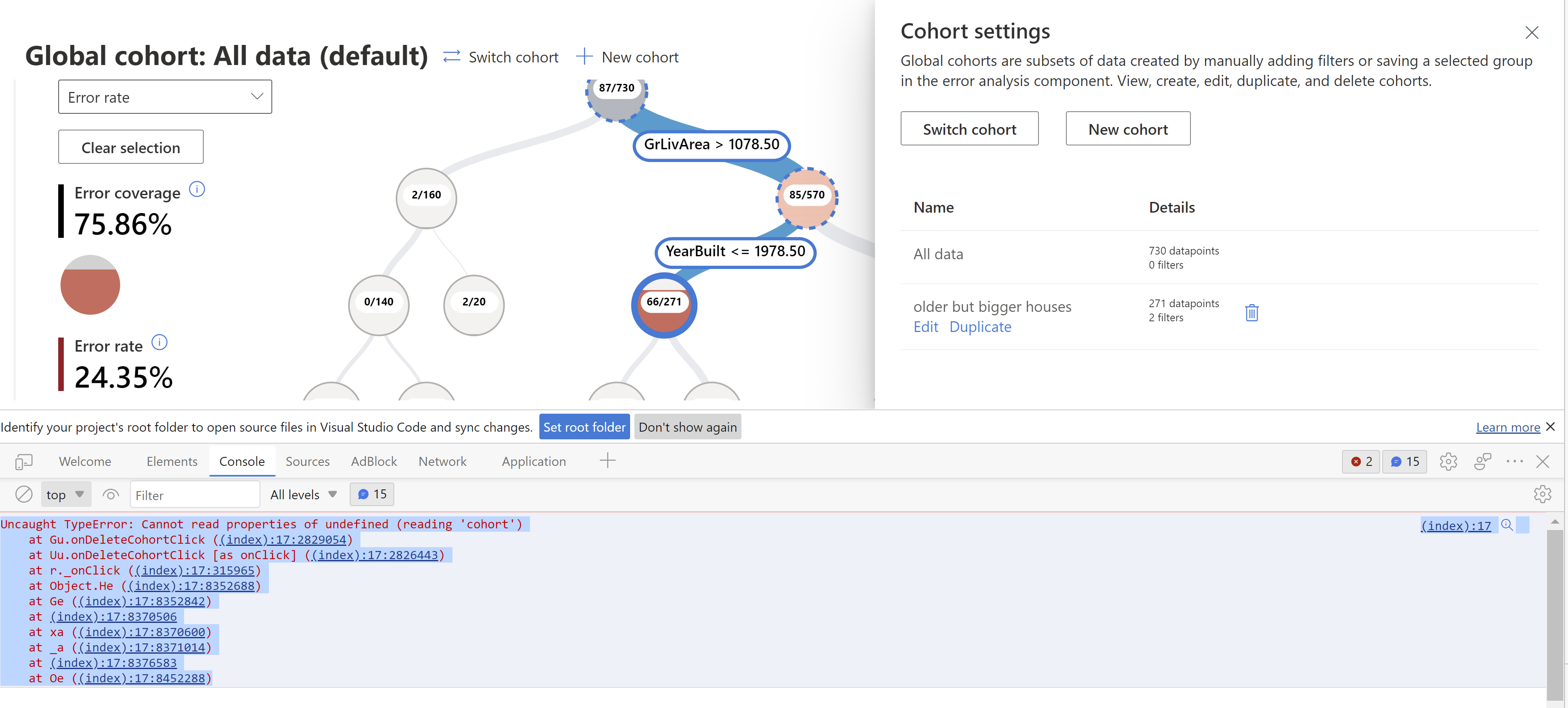 [Responsible AI Dashboard] Cohort deletion from cohort settings · Issue #1703 · microsoft ...
