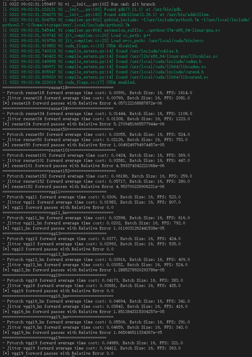 模型训练和预测时间不正常 · Issue #14 · Jittor/jittor · GitHub