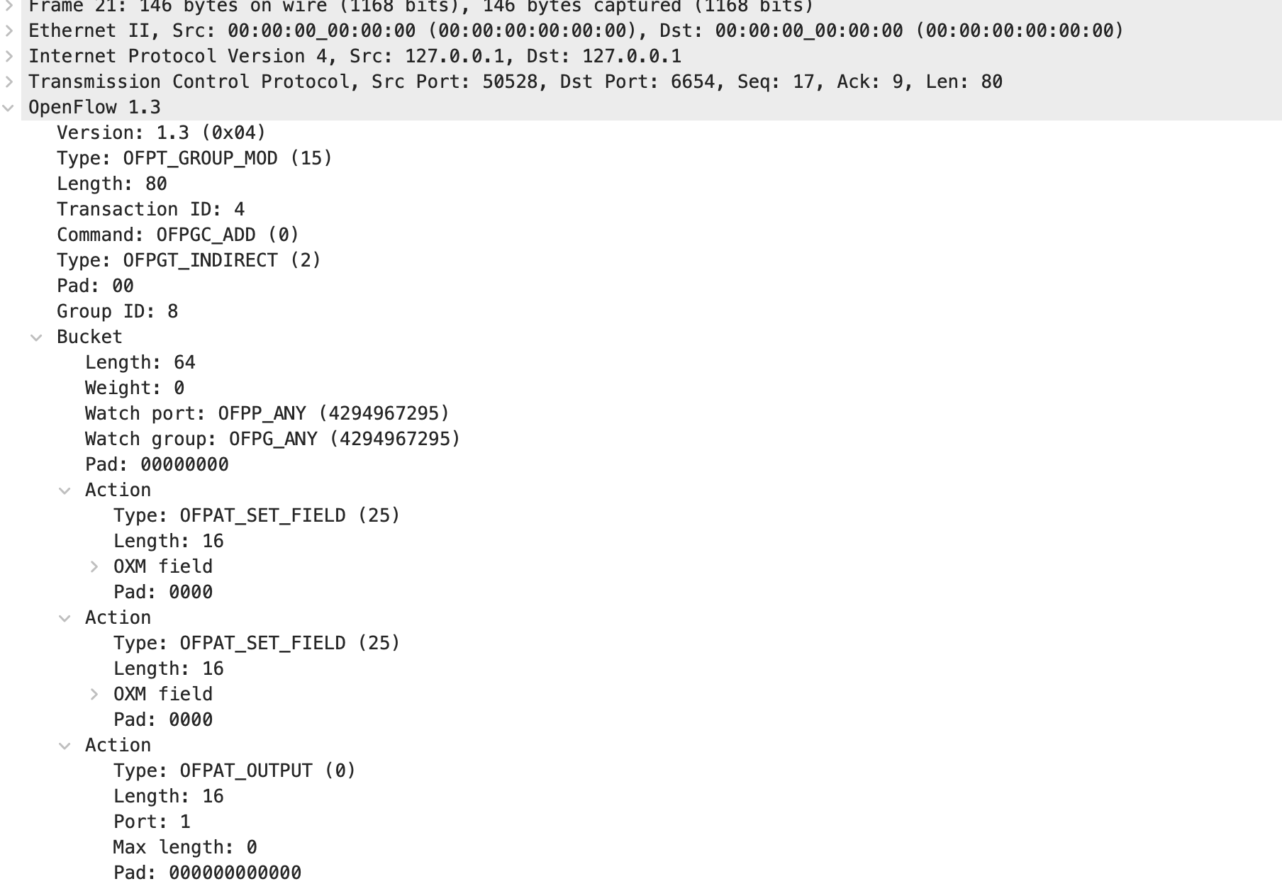 Incomplete Parsing Of Add Group Mod Group Messages · Issue 633 · Kytos Python Openflow · Github