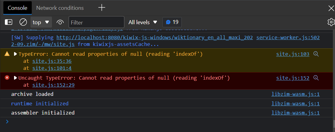 site.js should be loaded last to avoid "Cannot read properties of undefined (reading ...