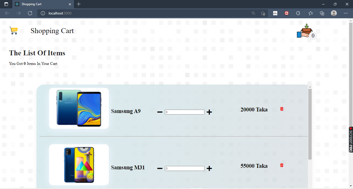 GitHub - Minhaj10/Shopping-Cart: This is a simple a simple shopping ...