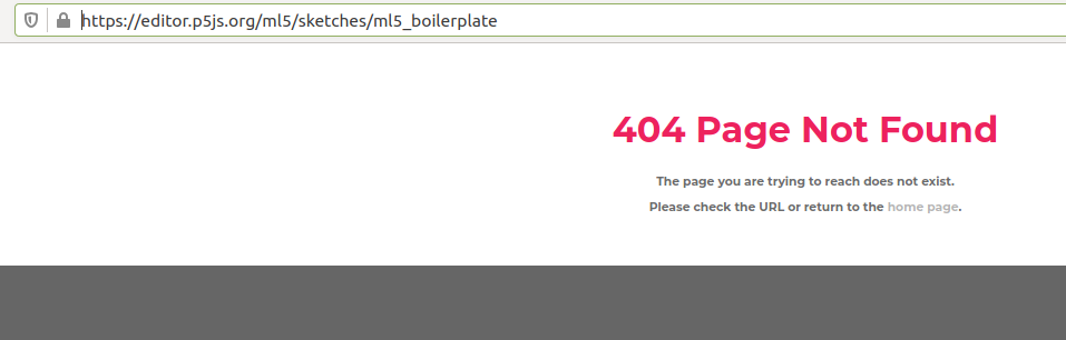 Broken Web Editor Link on Getting Started Page · Issue #812 · ml5js/ml5 ...