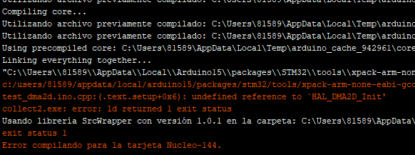 Problems with linking DMA2D HAL Lib · Issue #1217 · stm32duino/Arduino_Core_STM32 · GitHub