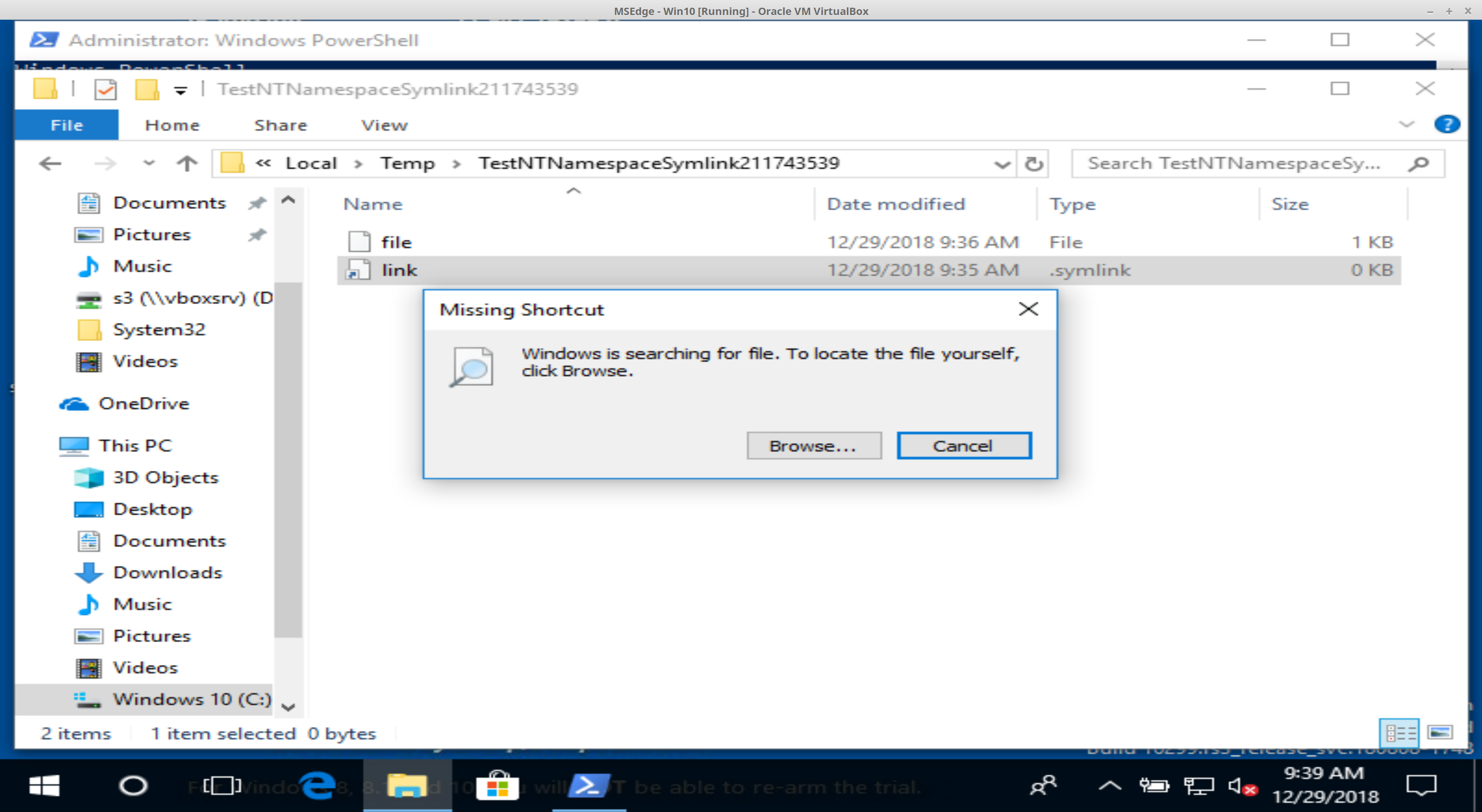 path/filepath: EvalSymlinks fails when target is file · Issue #29449 · golang/go · GitHub