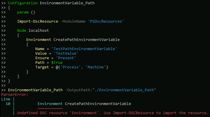 Couldn't run the provided script while defining the configuration · Issue #54 · MicrosoftDocs ...