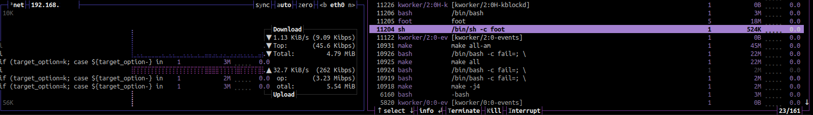 [BUG] Newlines in command interfere with rendering of process window · Issue #352 · aristocratos ...