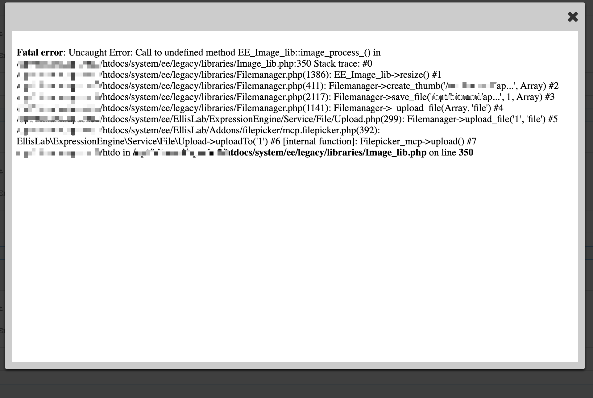 Image upload failure with error · Issue #649 · ExpressionEngine/ExpressionEngine · GitHub
