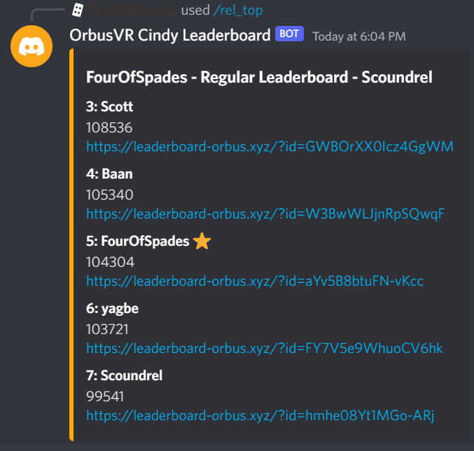 GitHub - FourOfSpades4/OrbusVR-Leaderboard-Bot: A Discord Bot for the OrbusVR Cindy Leaderboard ...