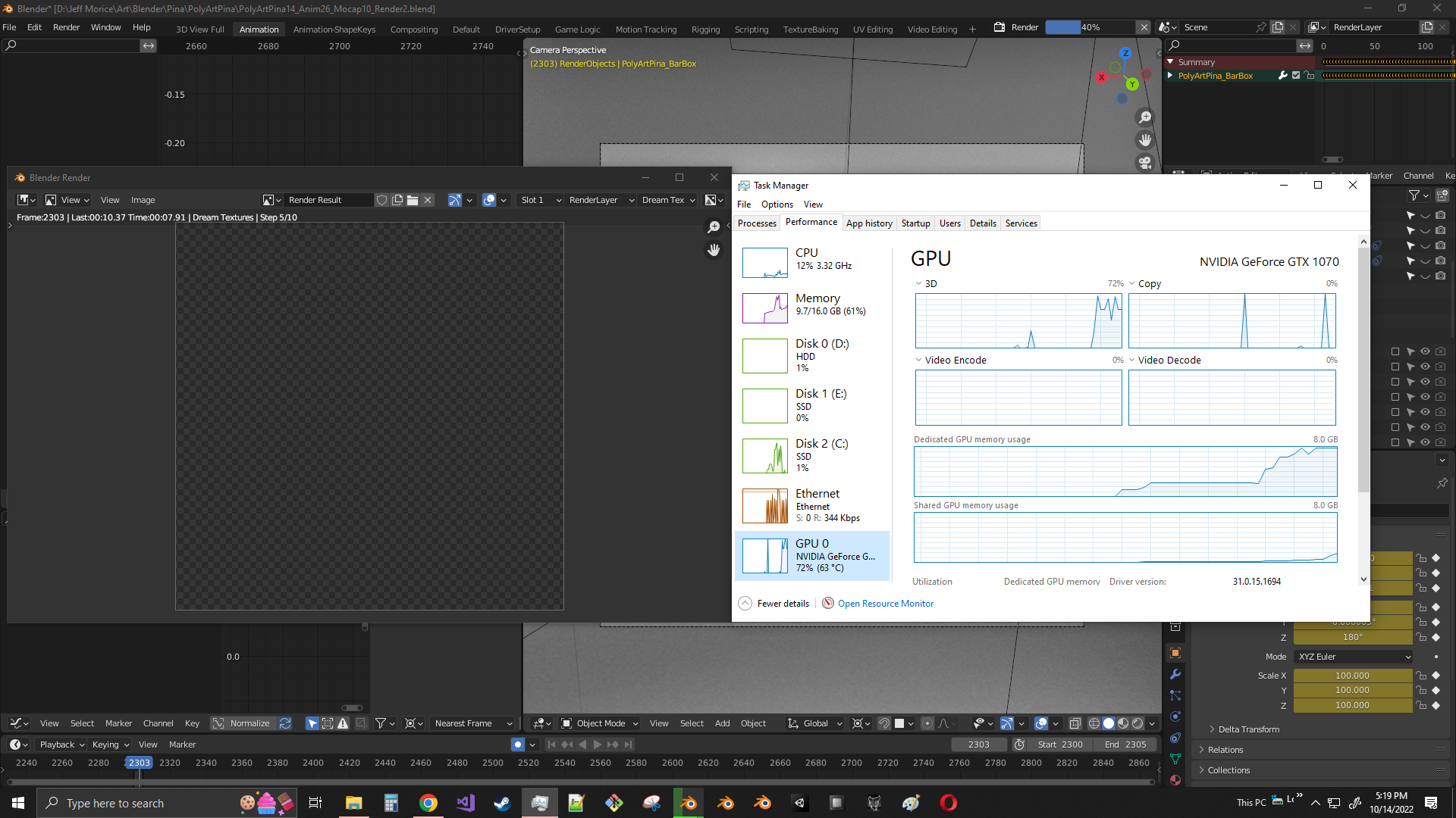 Render Pass: Blender and Windows Crash Due to VRAM Management · Issue #312 · carson-katri/dream ...