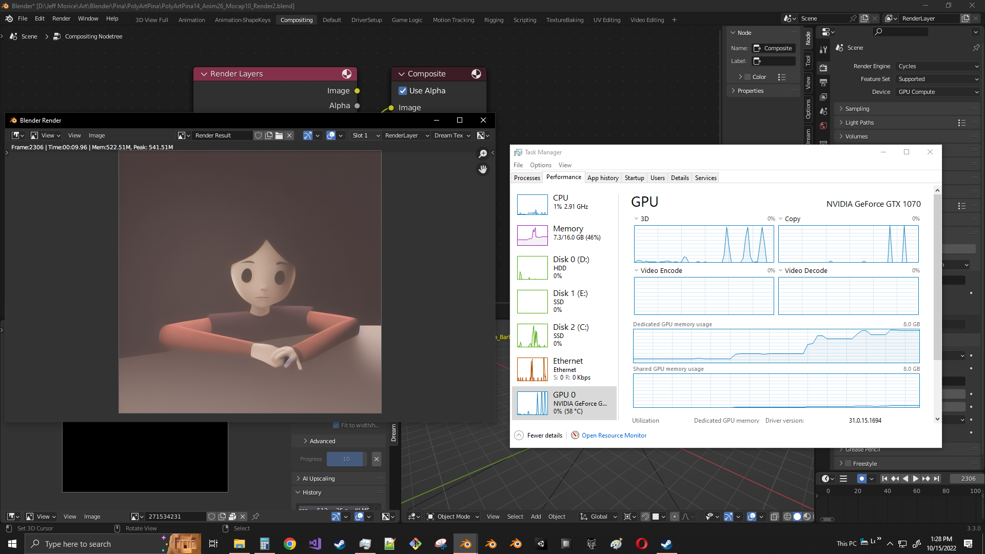 Render Pass: Blender and Windows Crash Due to VRAM Management · Issue ...
