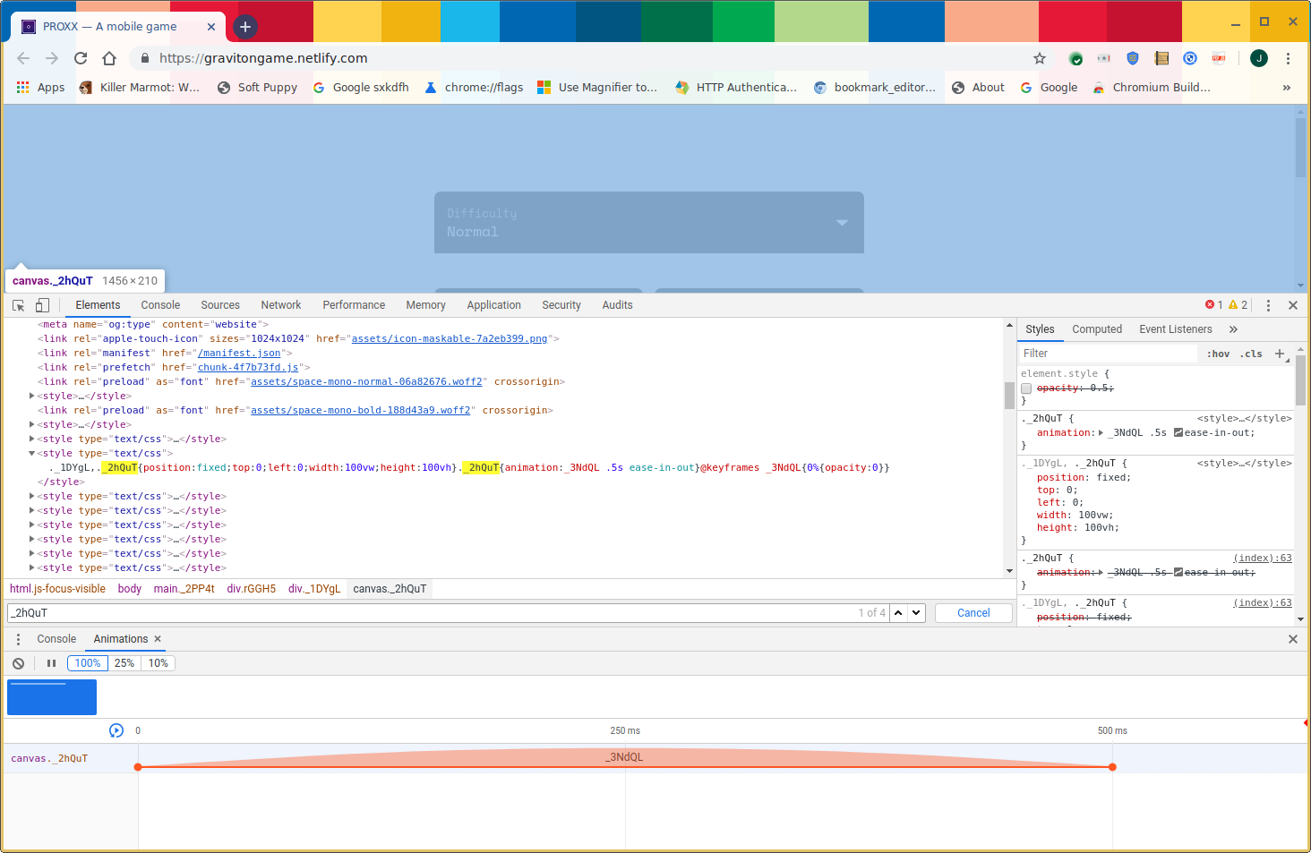 Unable to see non-menu UI elements on load · Issue #325 · GoogleChromeLabs/proxx · GitHub