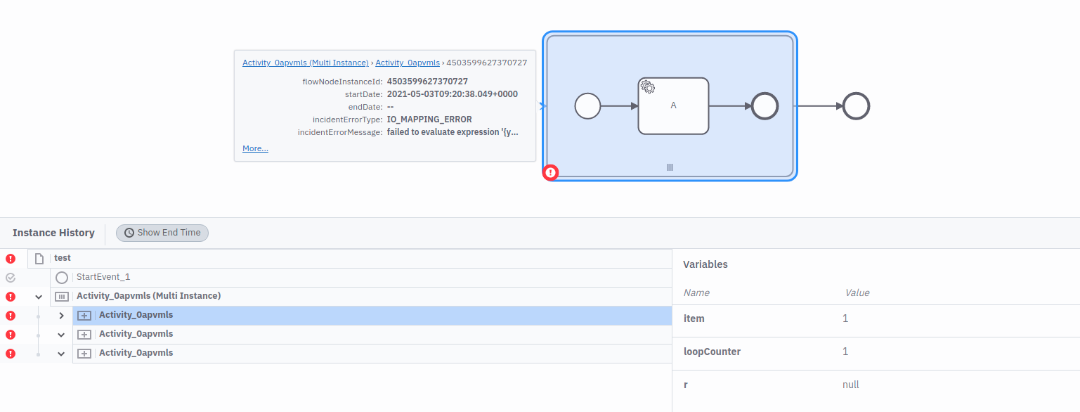 Multi Instance Variables Are Wrong After Resolving An Incident · Issue 6933 · Camundacamunda