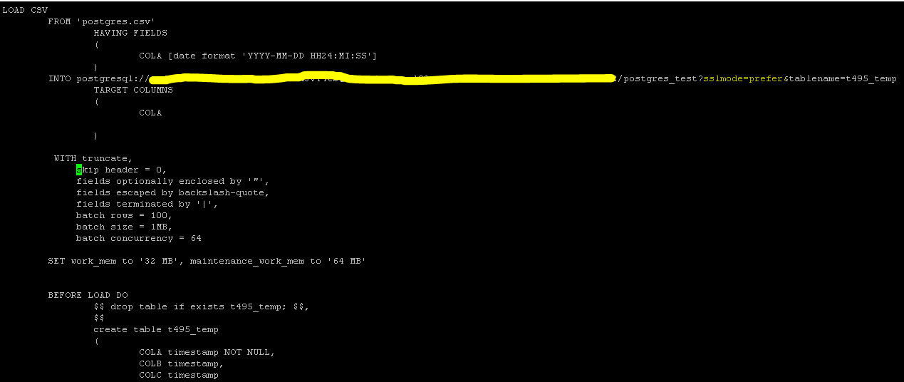 Error While Enabling SSL based connection in pgloader · Issue #866 · dimitri/pgloader · GitHub