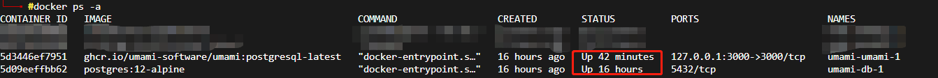 Unexpected Restart · Issue 1876 · Umami Softwareumami · Github 