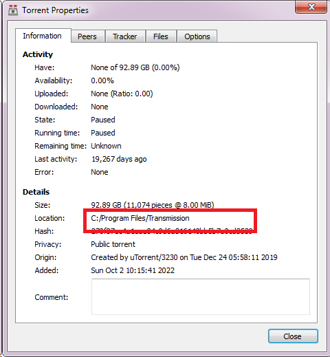 Wrong Location Of Target Files · Issue 3860 · Transmissiontransmission · Github 