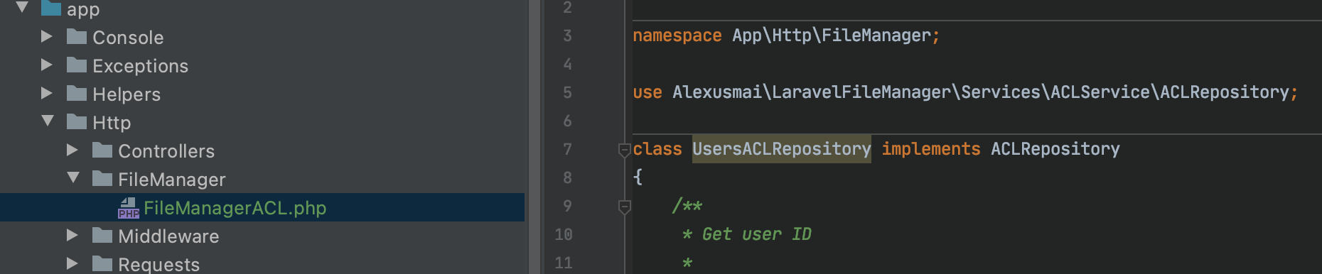 Target Class Doesn T Exists · Issue 223 · Alexusmai Laravel File