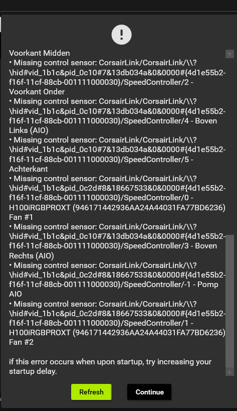 Fan control doesn't work on automatic start up but does work after by opening manual · Issue ...