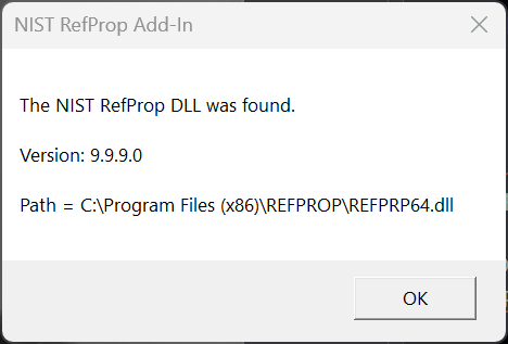 Mathcad add-in does not find REFPROP on start · Issue #494 · usnistgov/REFPROP-wrappers · GitHub
