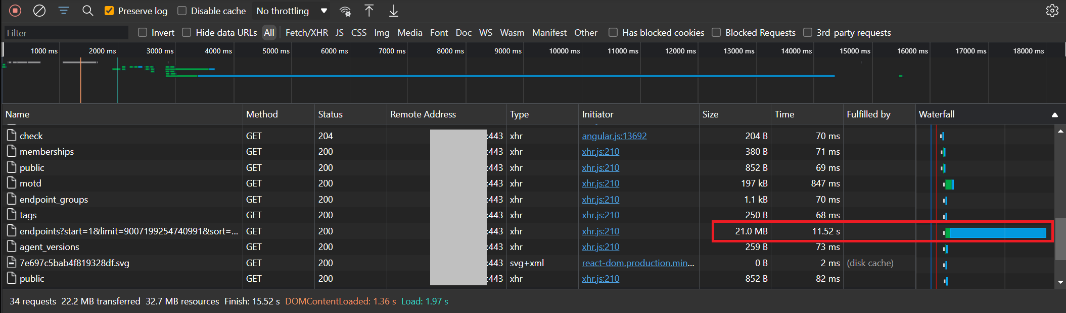 Environments page is slow to load when the docker nodes have lots of volumes · Issue #8188 ...