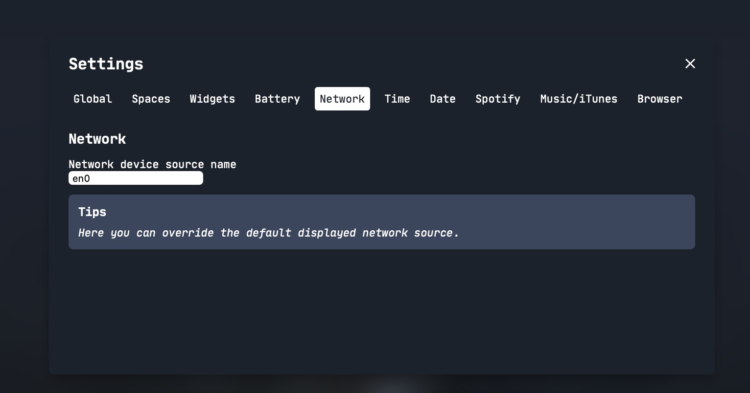Make Network Device Configurable · Issue 88 · Jean Tinland Simple Bar · Github