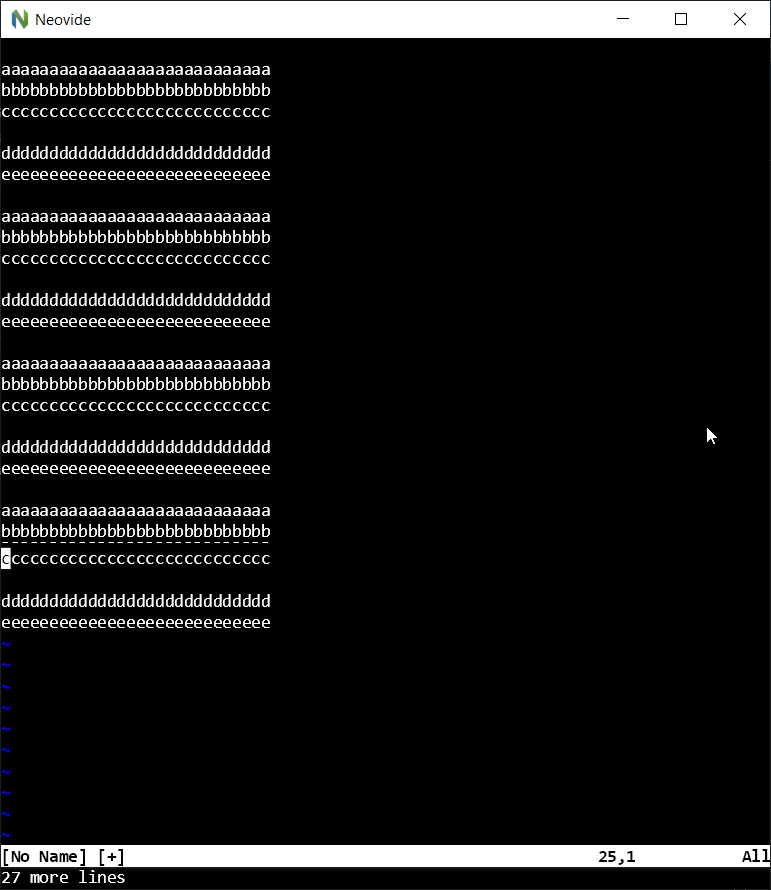 Some lines glitching visually after scrolling with Ctrl+Y/E w ...