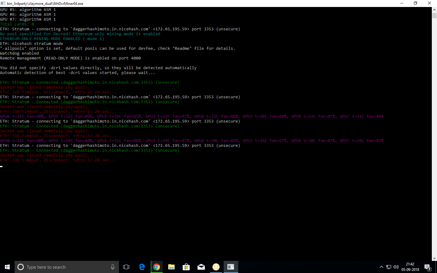getting socket was closed remotely by pool · Issue #1330 · nicehash/NiceHashMiner · GitHub