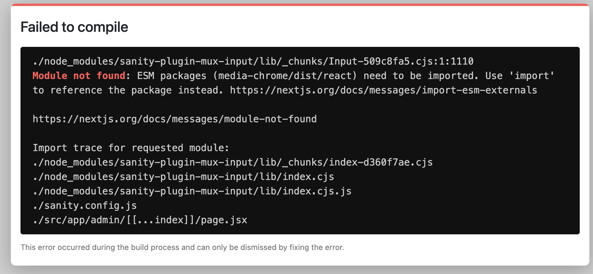 Embedding Sanity does not work with Mux Input v2.0.15 · Issue #252 · sanity-io/sanity-plugin-mux ...