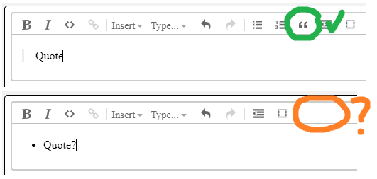 Possible to add a blockquote inside a list Item? · Issue #1297 · ProseMirror/prosemirror · GitHub