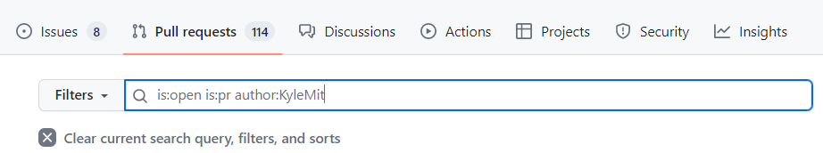 Is it possible to search for multiple authors at once in the PR search? · community · Discussion ...