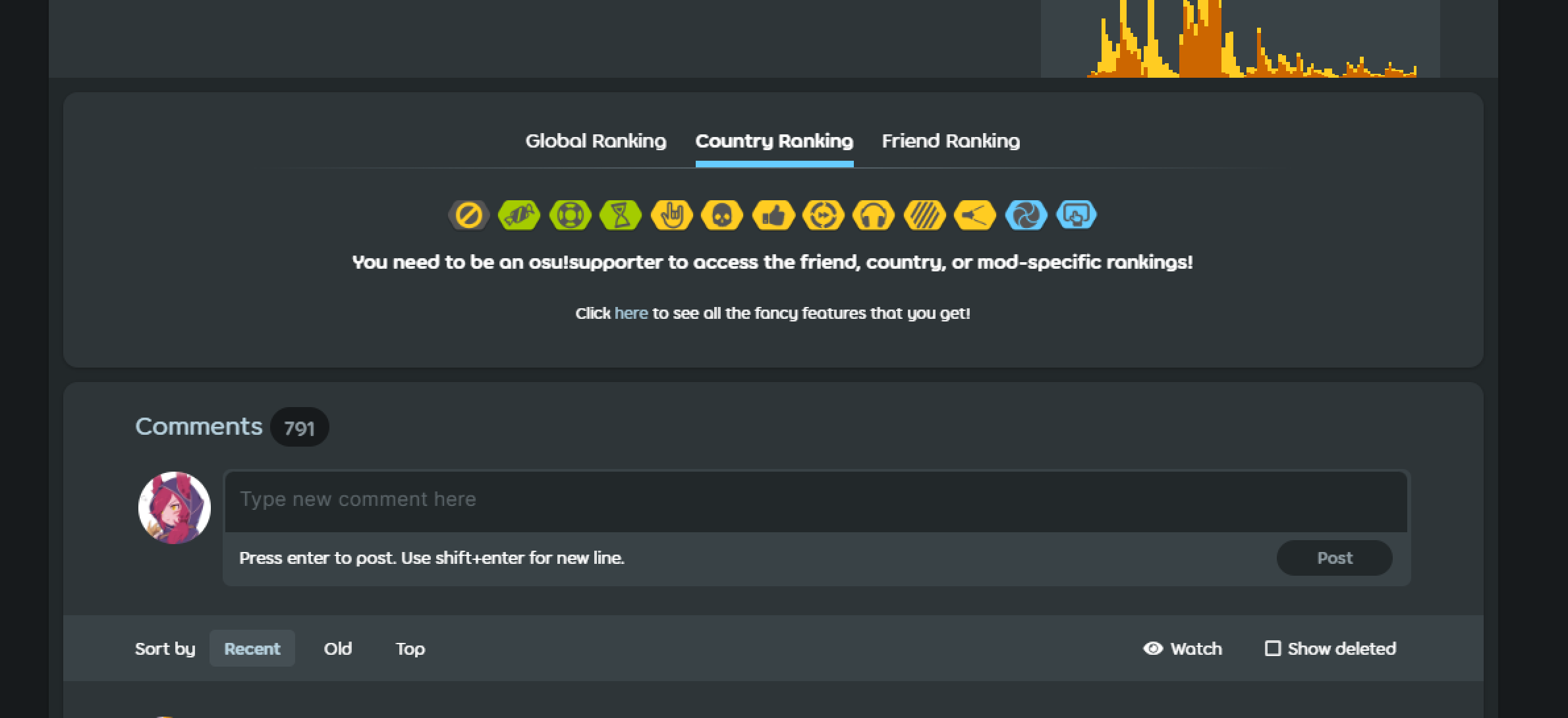 Changing beatmap ranking without supporter causes an error · Issue #9198 · ppy/osu-web · GitHub